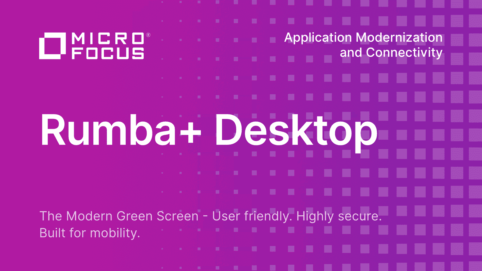Rumba+ Desktop | Micro Focus
