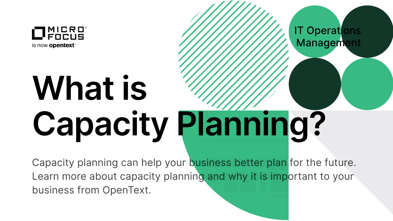What Is Capacity Planning OpenText
