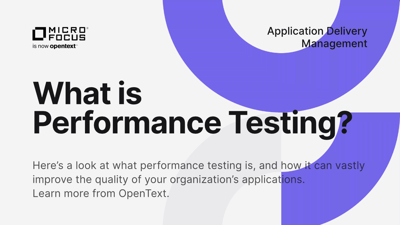 What Is Performance Testing OpenText